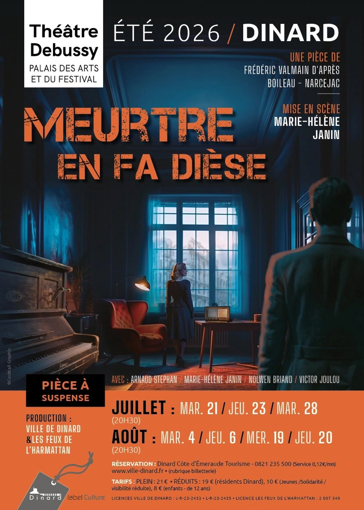 Pièce policière Meurtre en Fa dièse à Dinard — 21 juillet 2026